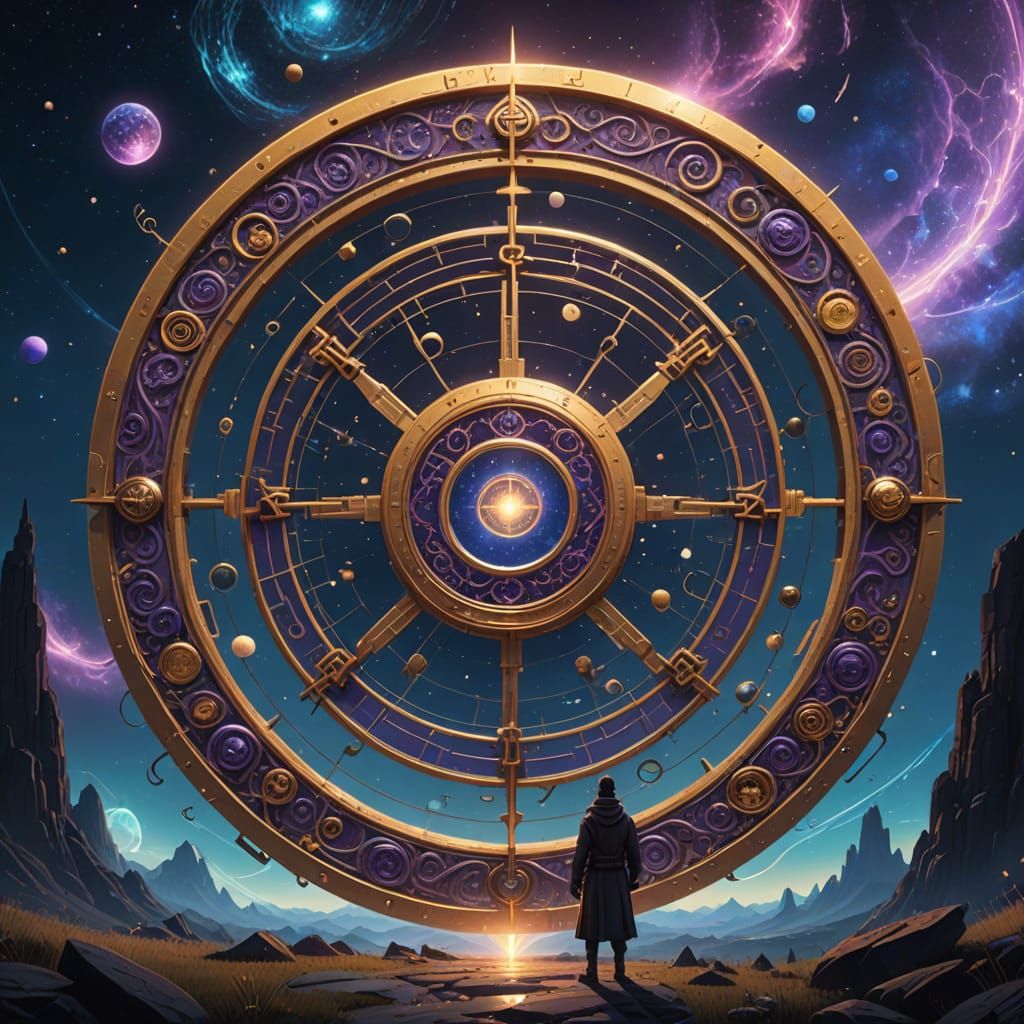 Surreal Infinity Loop in Cosmic Splendor - AI Art