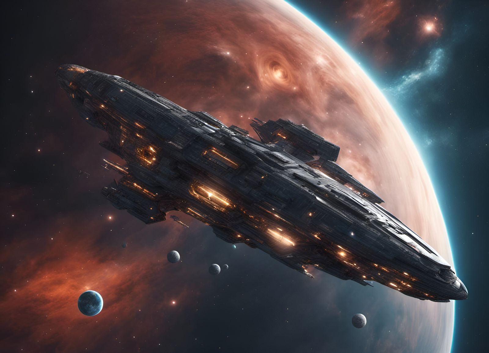 Spaceship - AI Generated Artwork - NightCafe Creator