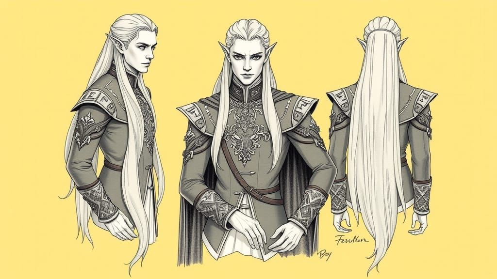 Elven character study - Elegant Elven Lord in Renaissance-In...
