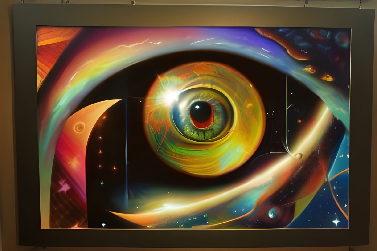 "Cosmic eye" 8k resolution holographic astral cosmic illustration mixed ...