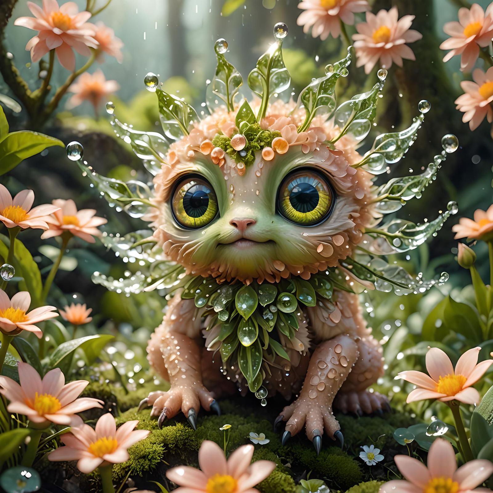 Creatures of Spring : Peach - AI Generated Artwork - NightCafe Creator