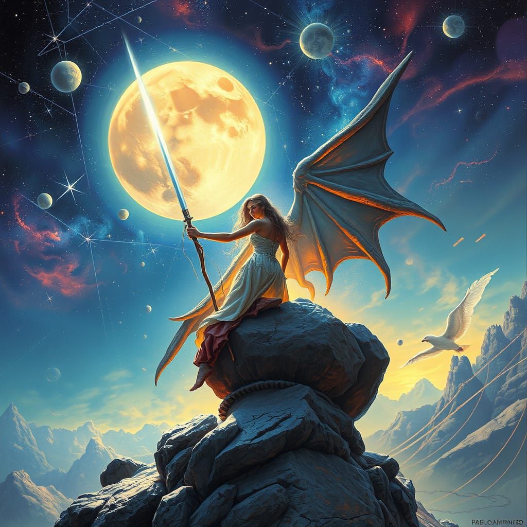 frank frazetta fantasy art - Epic Cosmic Fantasy Art in Holo...