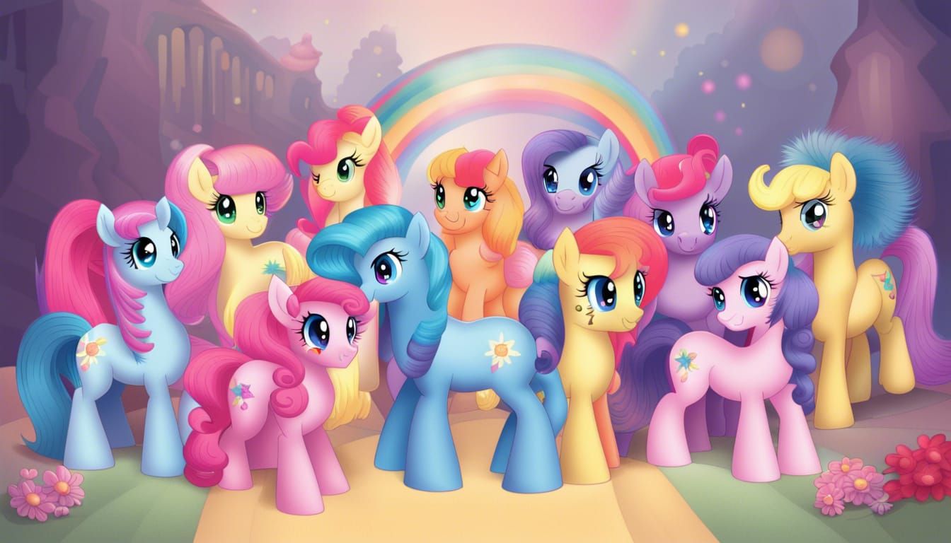 My little pony old version 80S Decade : r/nightcafe