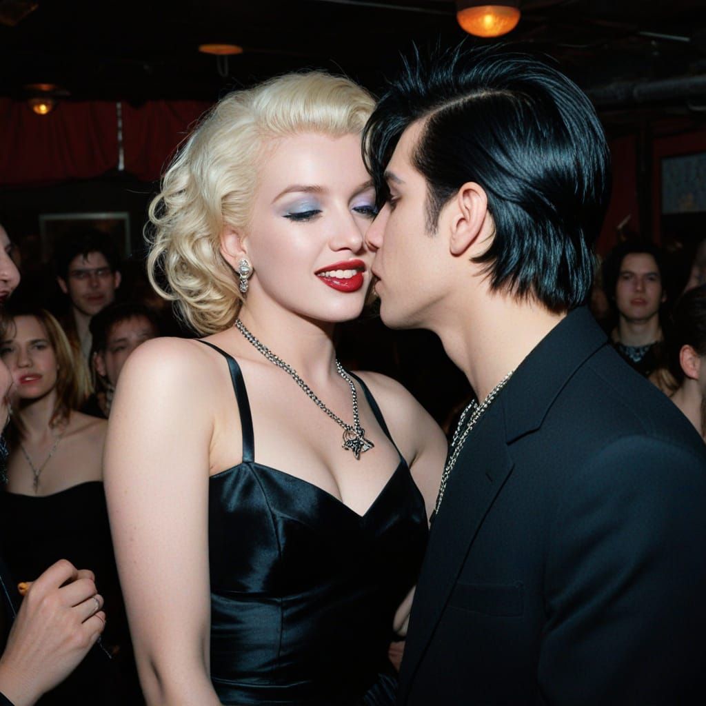 Mysterious Gothic College Student Slow Dance - AI Art