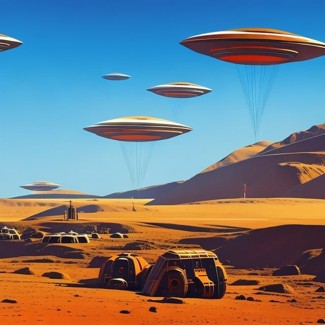 Soviet Union Mars colonization - AI Generated Artwork - NightCafe Creator