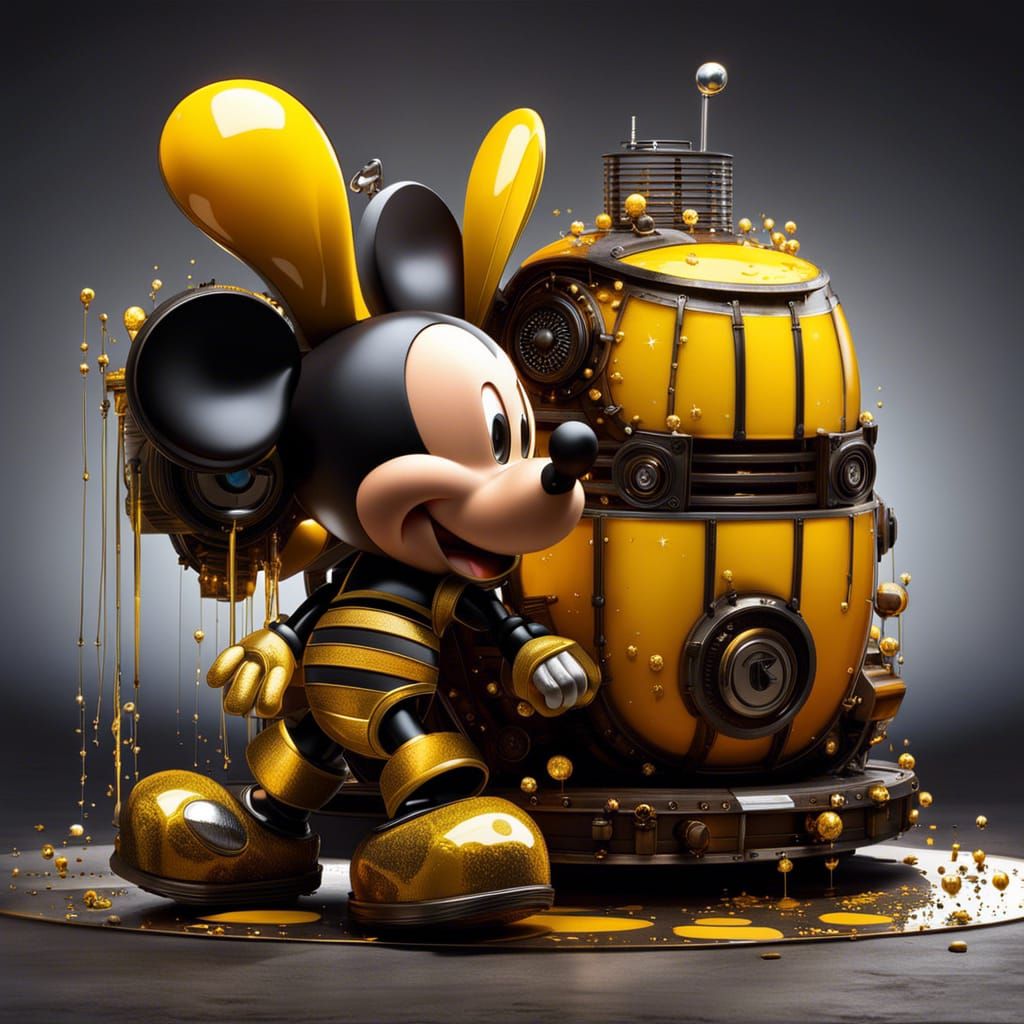 Mickey Mouse is Bumblebee - AI Generated Artwork - NightCafe Creator