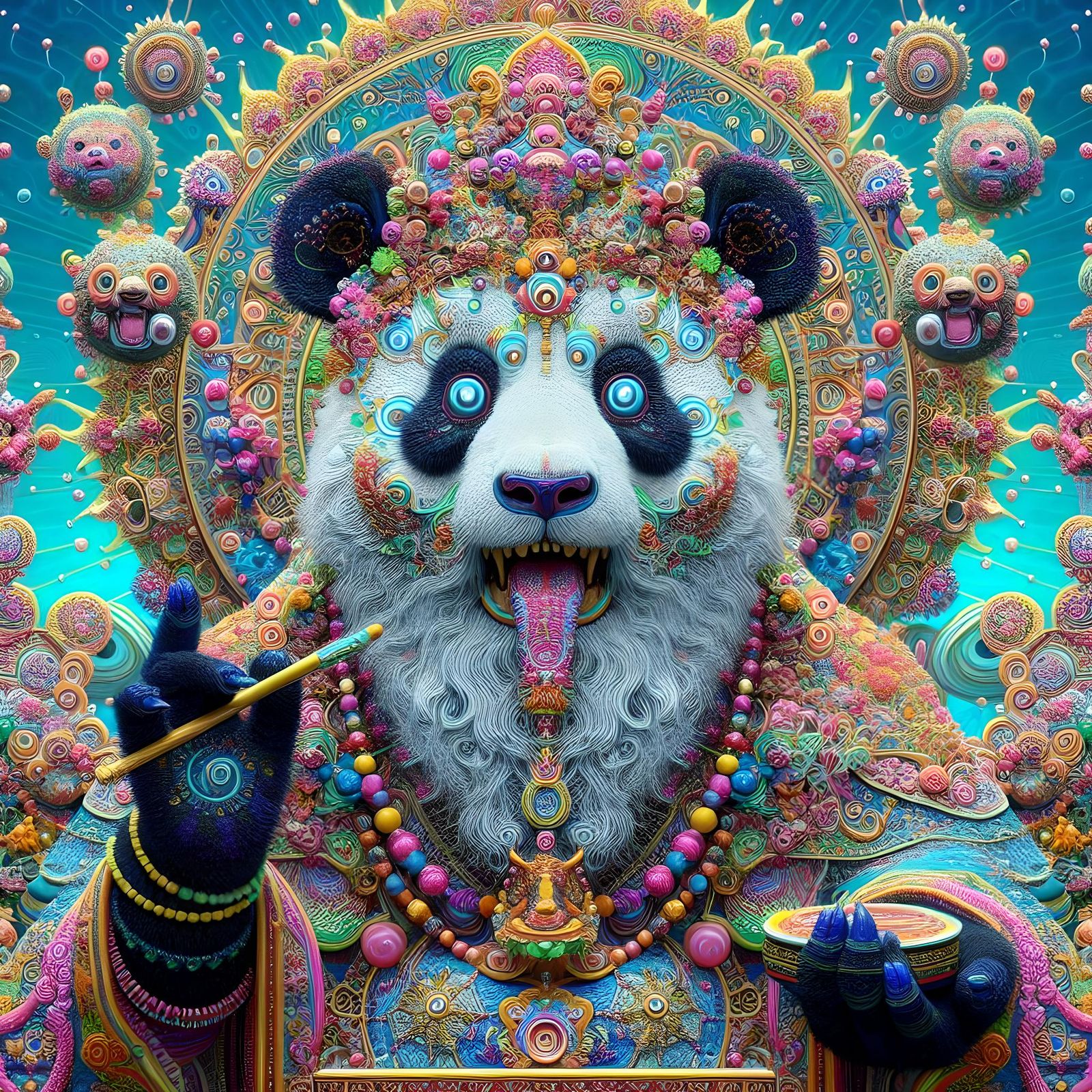 Panda God - AI Generated Artwork - NightCafe Creator