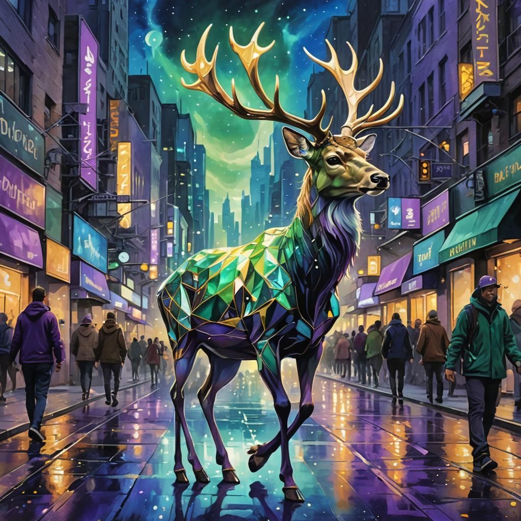 Magic Deer - AI Generated Artwork - NightCafe Creator