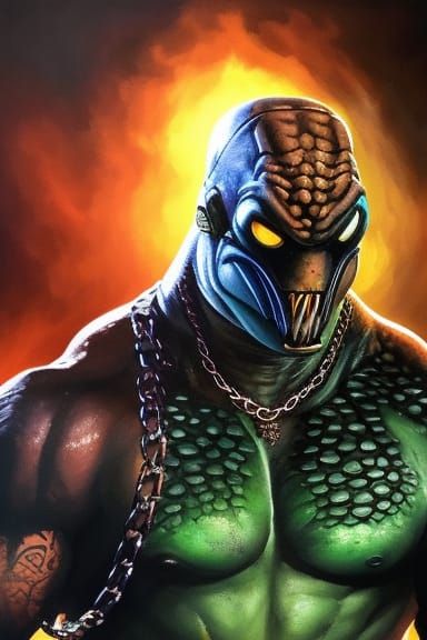 Elseworlds Multiverse Mash-Up: Bane & Killer Croc #3 - AI Generated ...