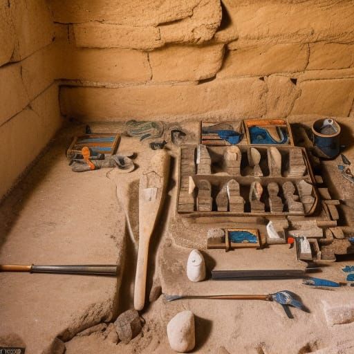 Archaeological Dig Site, - AI Generated Artwork - NightCafe Creator