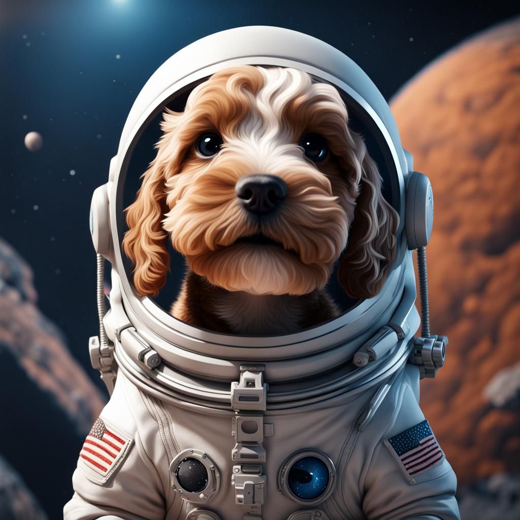 cute cockapoo puppy - AI Generated Artwork - NightCafe Creator