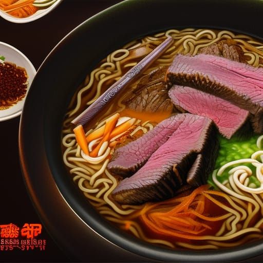 Beef Ramen - AI Generated Artwork - NightCafe Creator