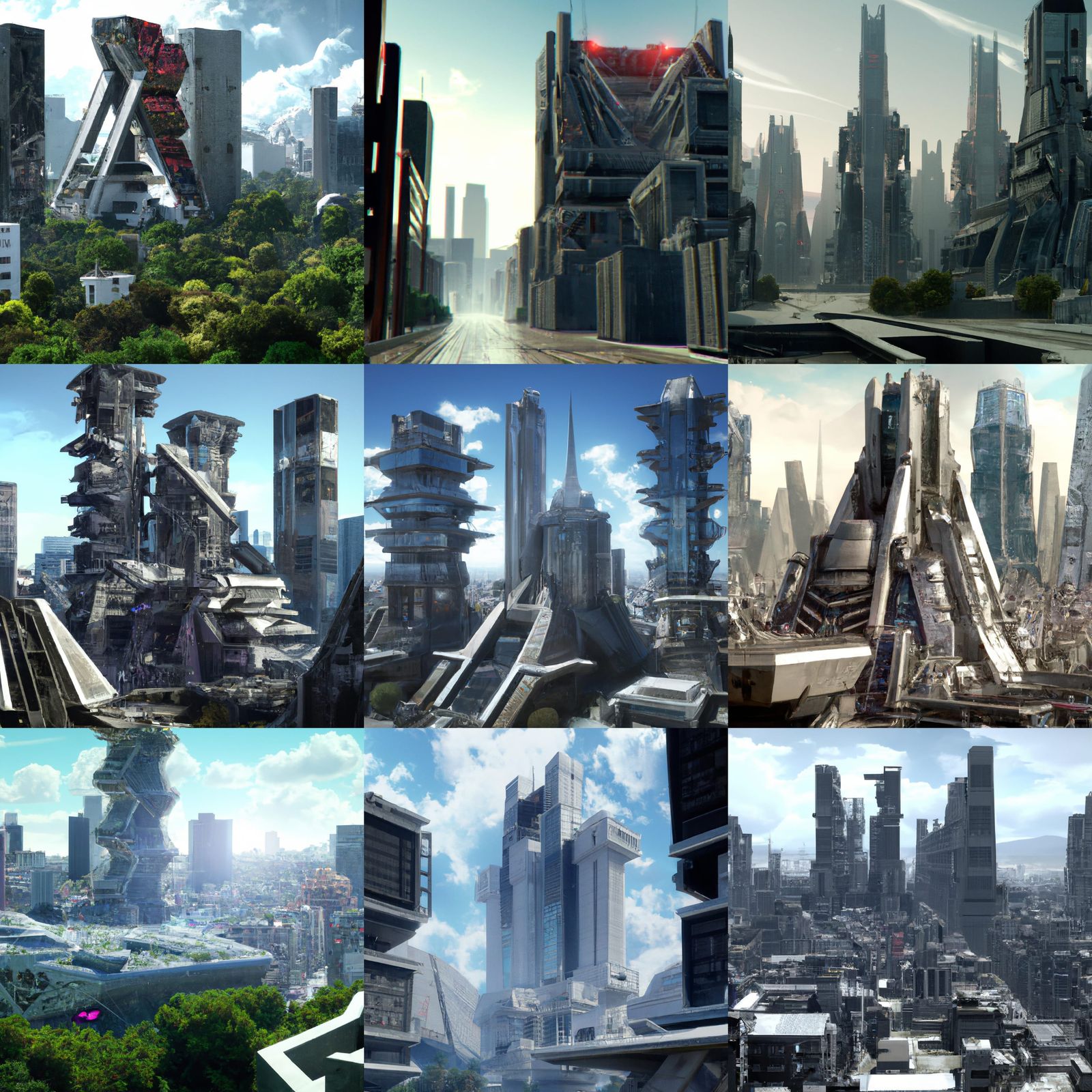 CDMX Mexican Architecture in the year 2422, futuristic urban landscape ...