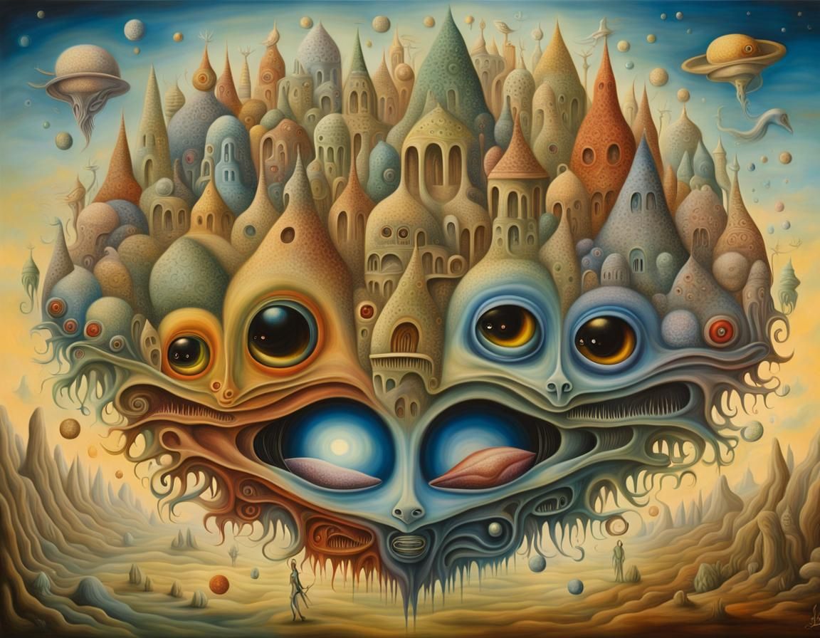 Alien civilization - AI Generated Artwork - NightCafe Creator