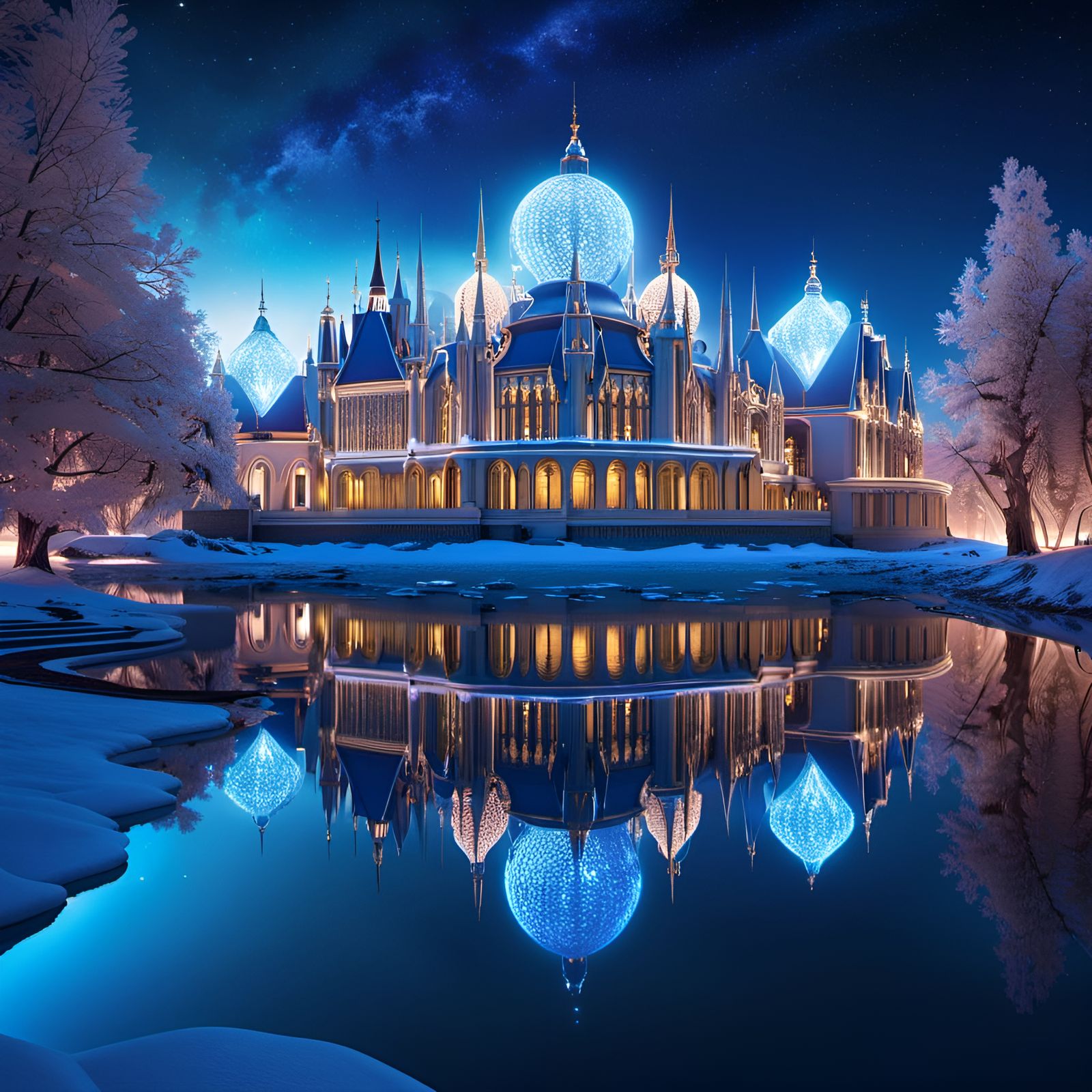 Winter Wonderland (V3) - AI Generated Artwork - NightCafe Creator