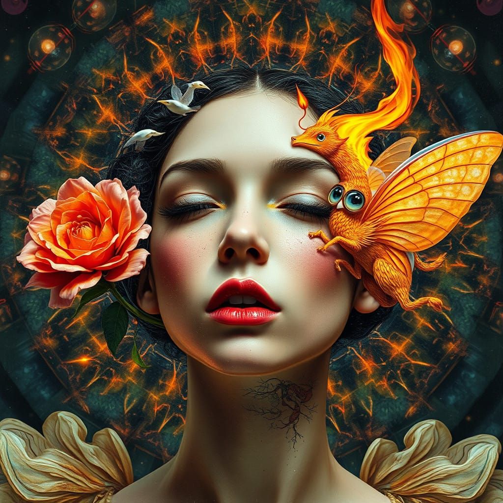 Cyberpunk Whimsy: Fantastical Creatures in Vibrant... - AI Art