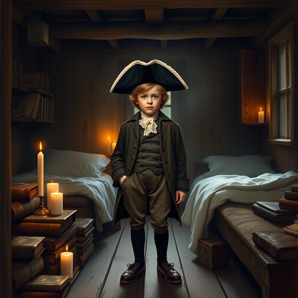 Silas Scrooge (Ebenezer Scrooge's father) as a young boy in boarding ...