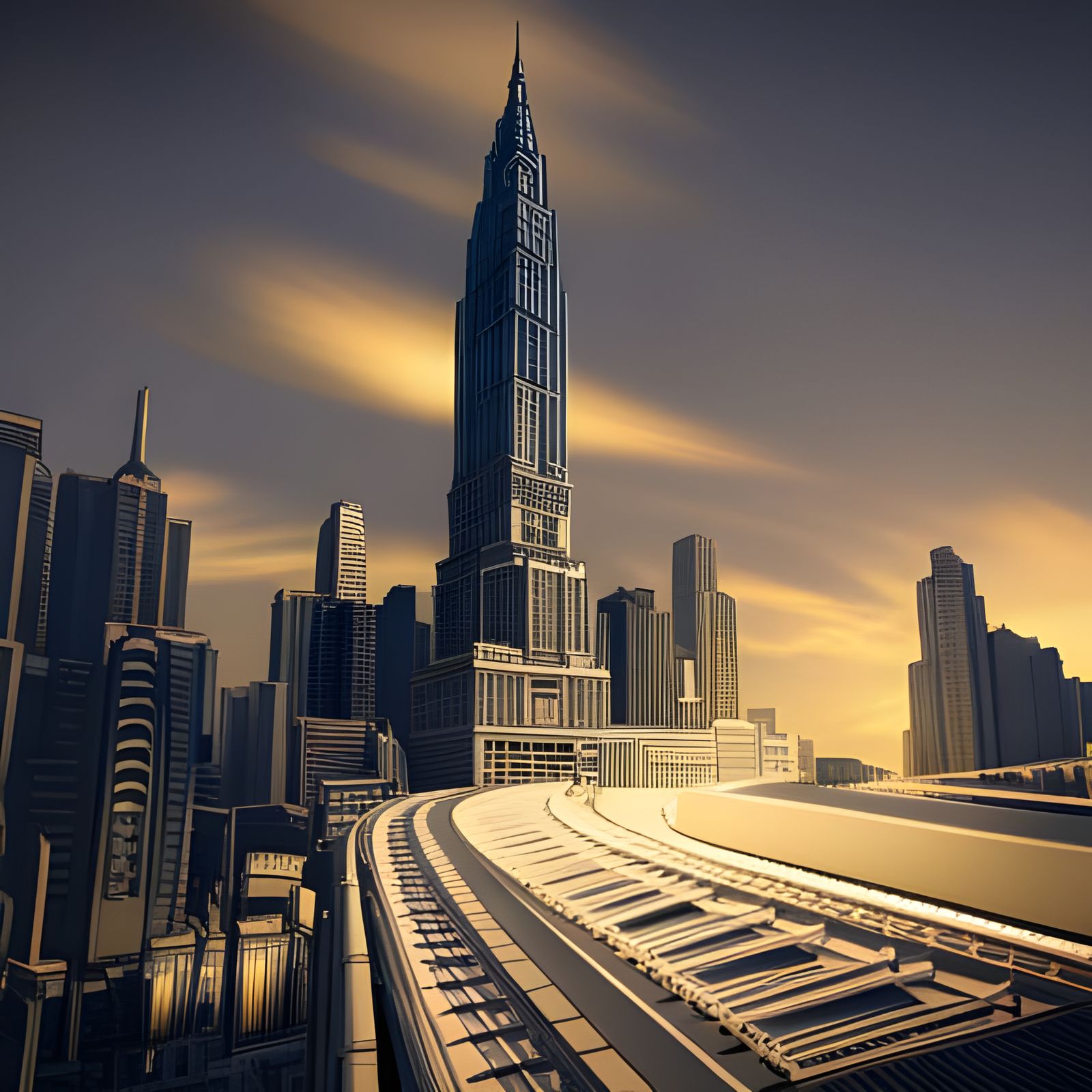 Skyscraper - AI Generated Artwork - NightCafe Creator