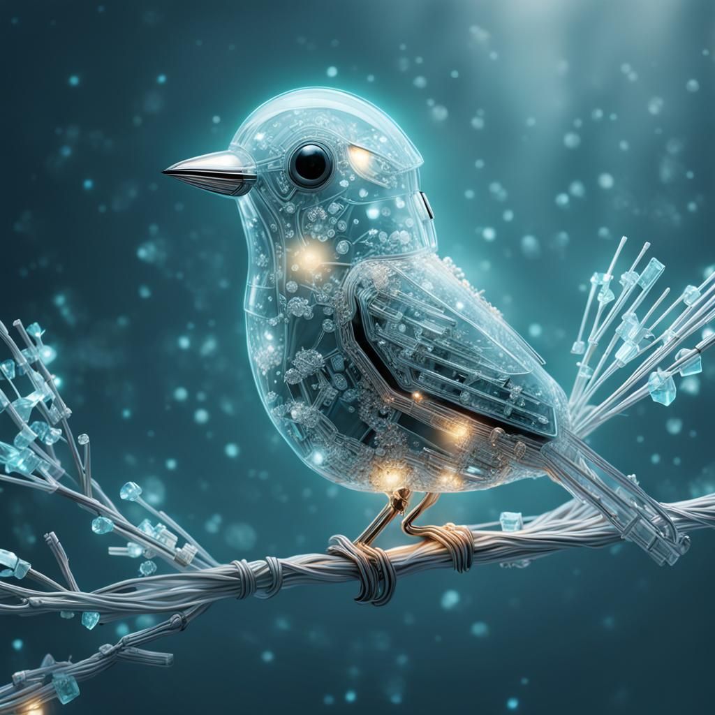Ice bird - AI Generated Artwork - NightCafe Creator