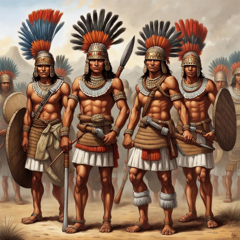 Aztec Militia (male) (Classical Age) - AI Generated Artwork - NightCafe ...