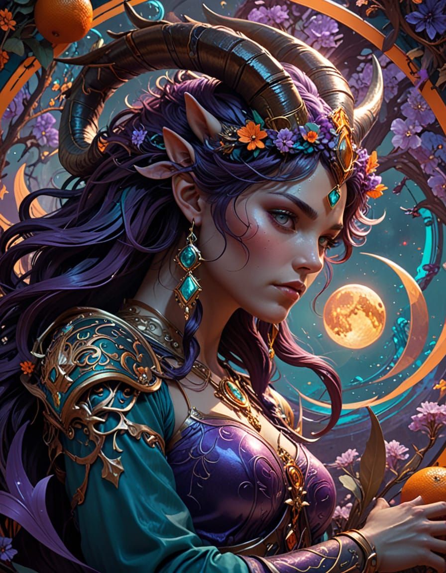 Capricorn January 8th 1984 8k resolution concept art by Greg Rutkowski dynamic lighting ...