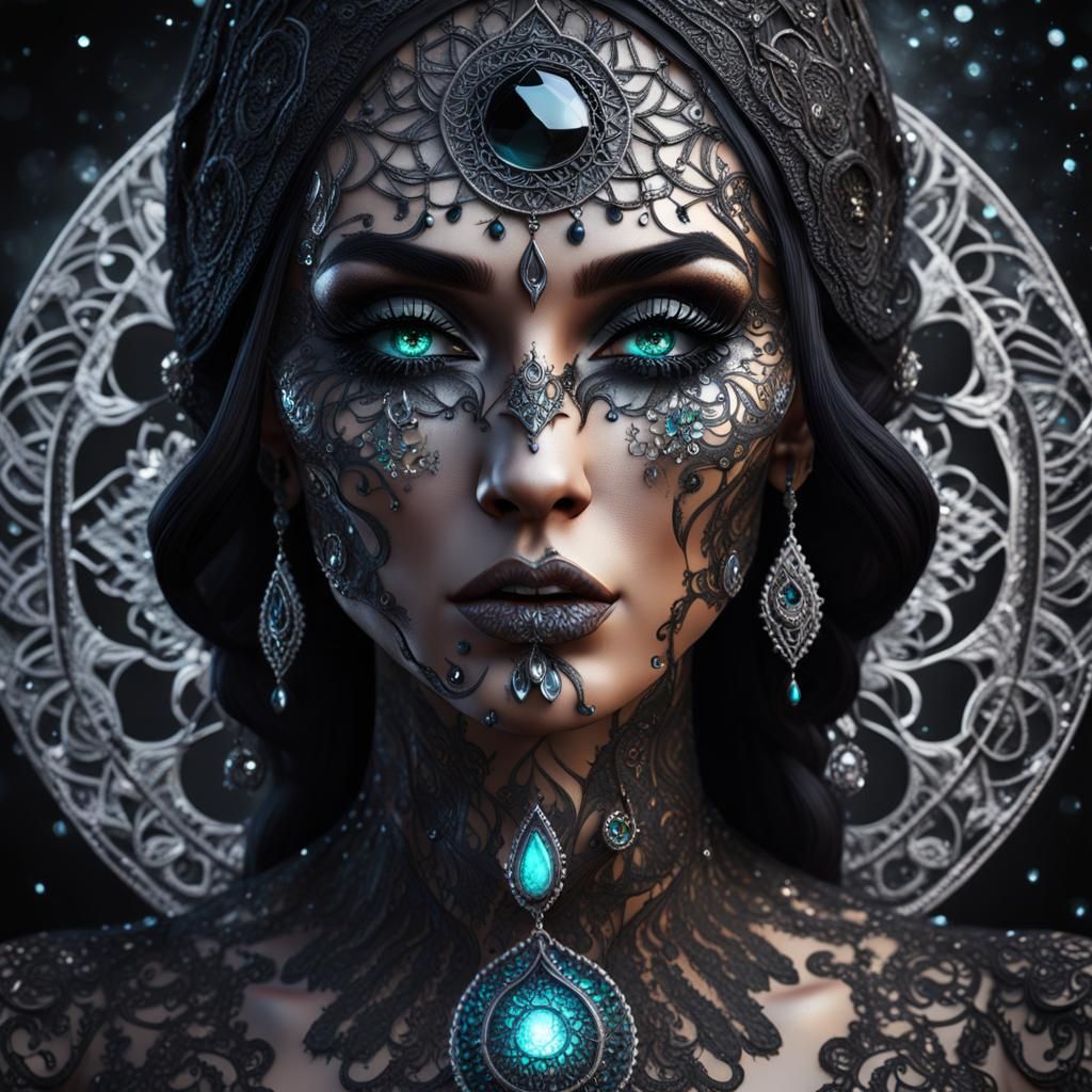 "Elemental Goddess Collection: Clairvoyance" - AI Generated Artwork - NightCafe Creator