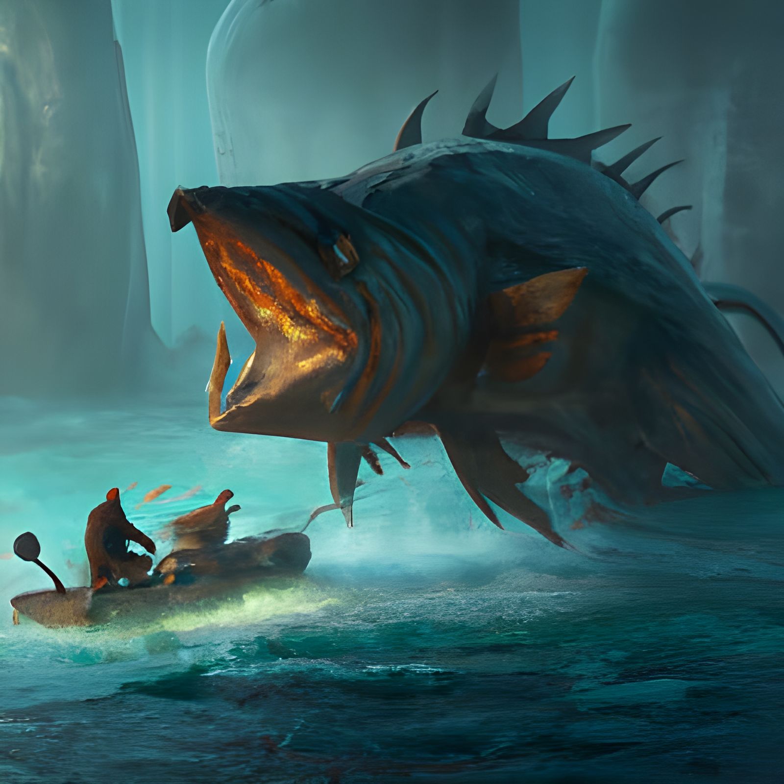 Incredible Fishing #5 - AI Generated Artwork - NightCafe Creator