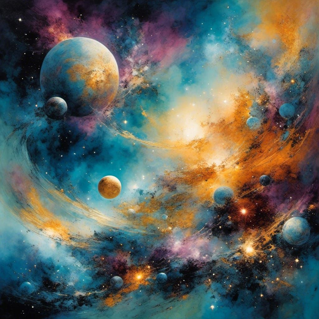 cosmic scene - AI Generated Artwork - NightCafe Creator