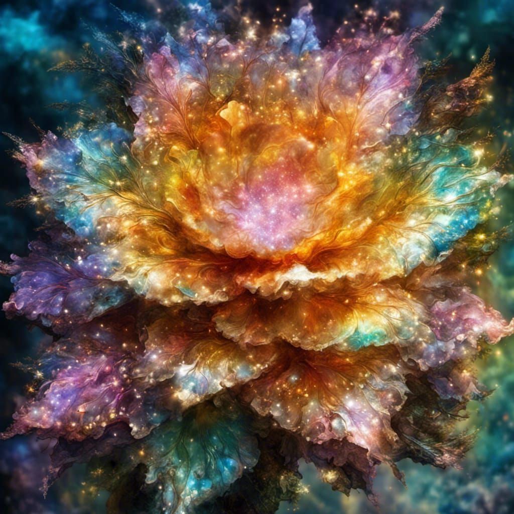 a glittering nebula with sparkling stars hubble space telescope rachel ...