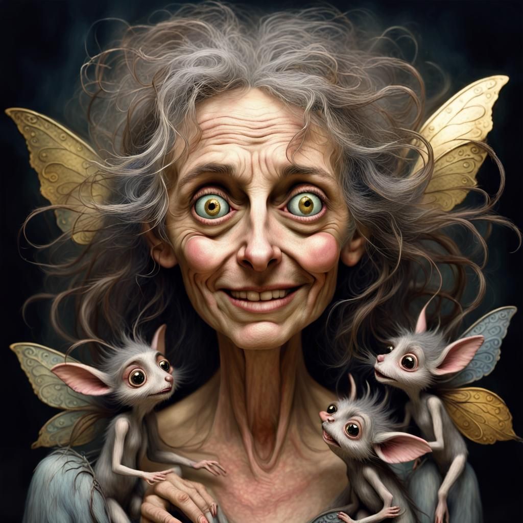 Angie, tim burton inspired, 50 year old woman with big golden eyes and ...