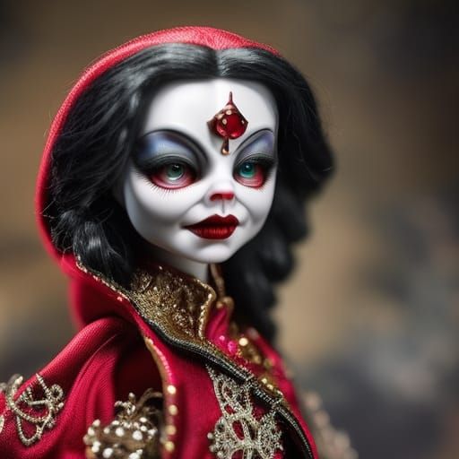 Beautiful witch doll - AI Generated Artwork - NightCafe Creator