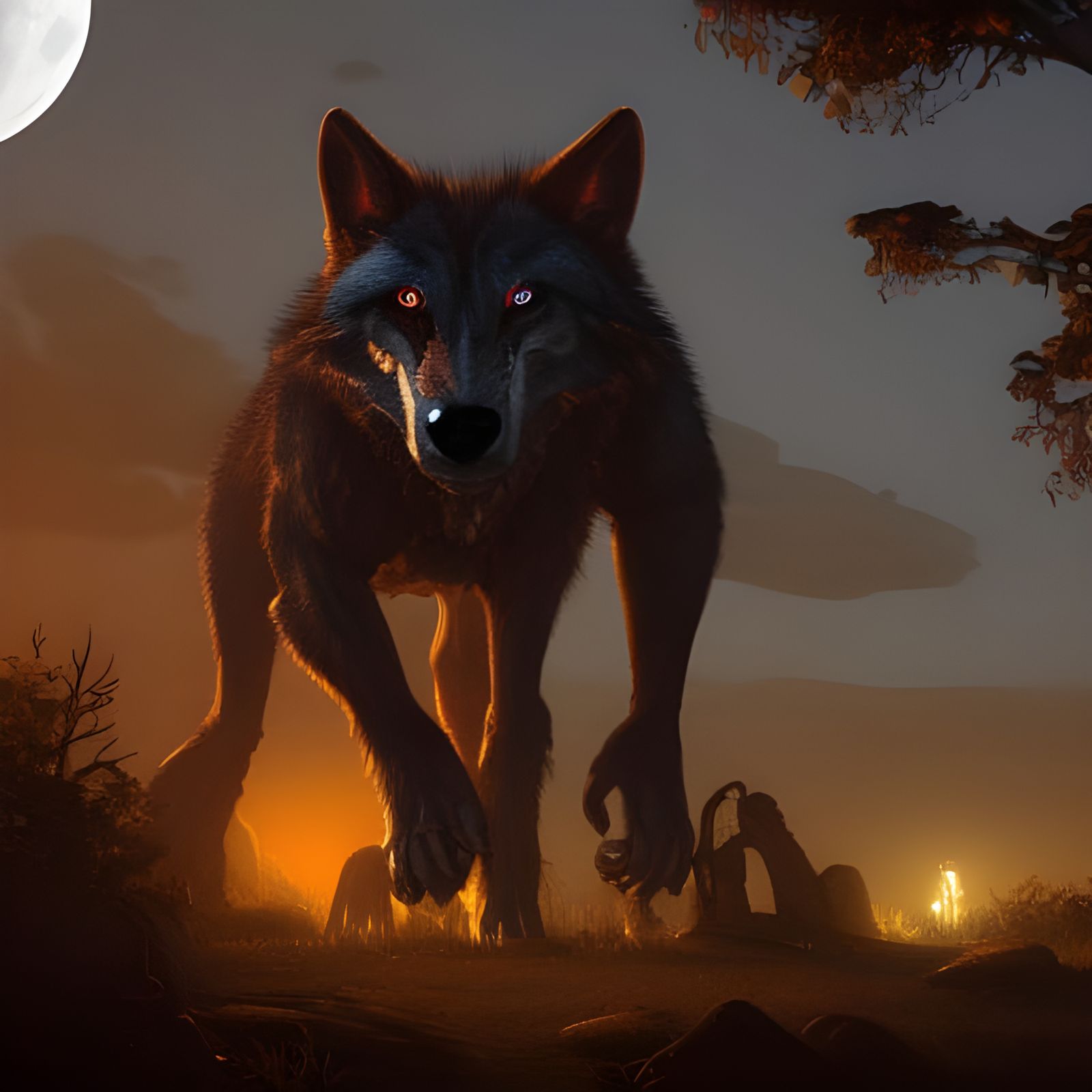 Werewolf - AI Generated Artwork - NightCafe Creator