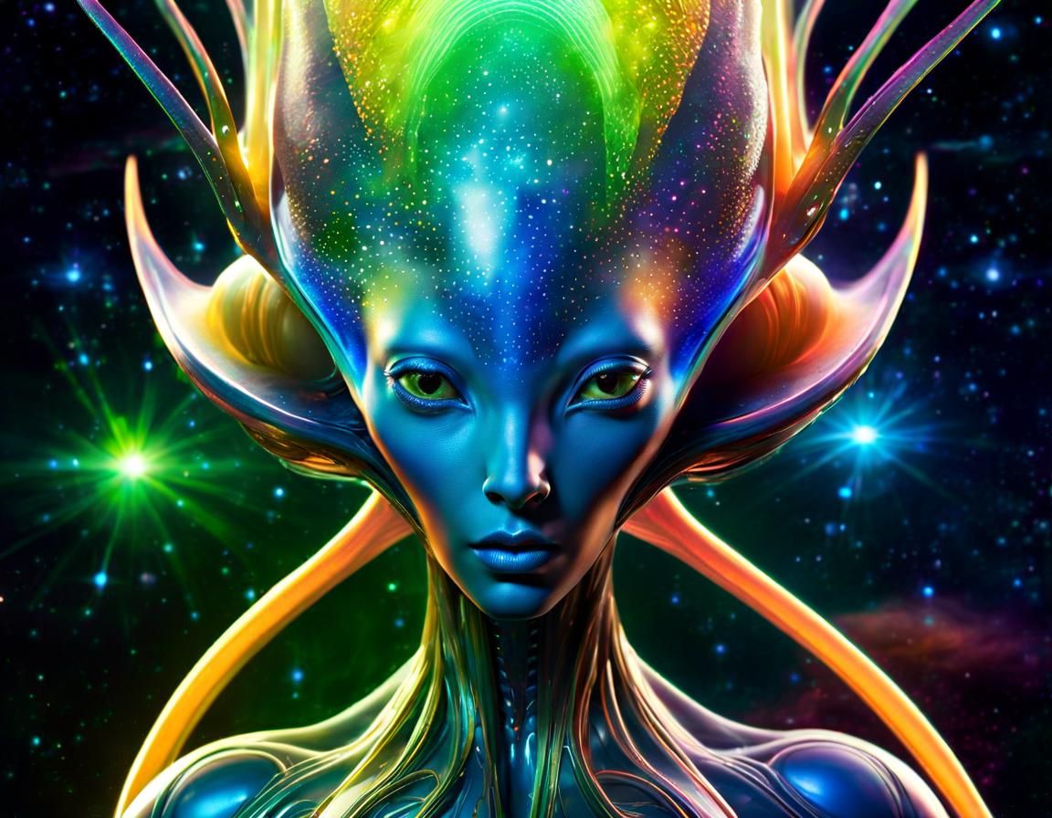 (Stunningly beautiful ethereal translucent water alien-like ...