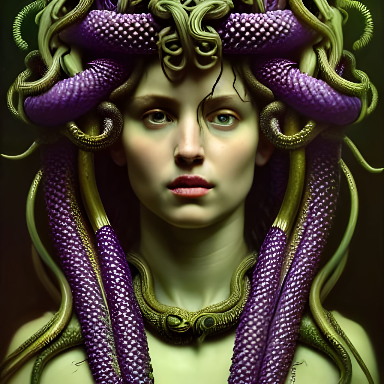 medusa oblongata - User on NightCafe Creator - NightCafe Creator
