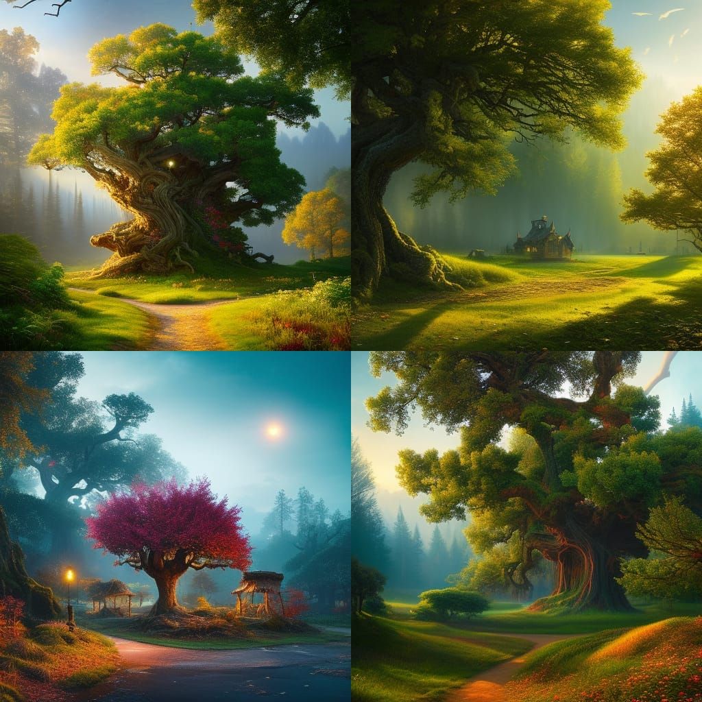 big tree - AI Generated Artwork - NightCafe Creator