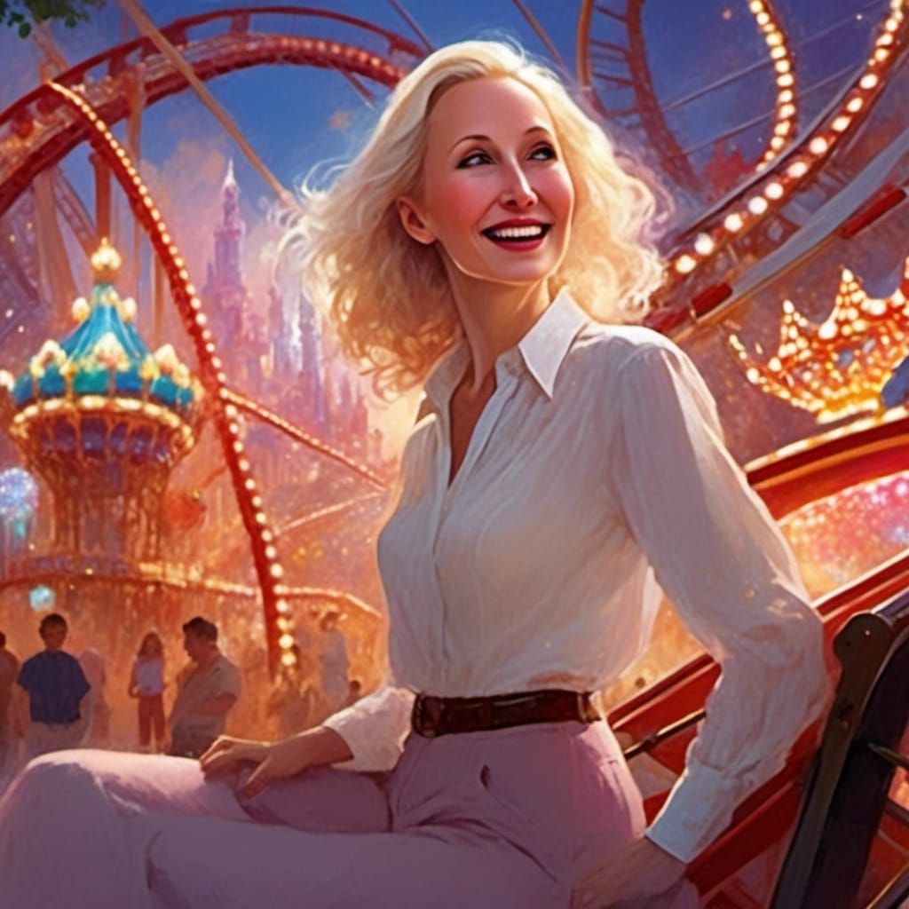 style of guweiz, cory loftis, disney, beautiful blonde senior citizen ...