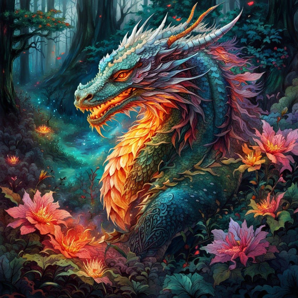 Dragon - AI Generated Artwork - NightCafe Creator