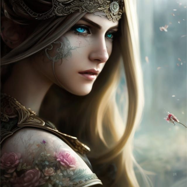 "Sylvan Harmony: Exploring the Gentle Nature of Faewyn" - AI Generated Artwork - NightCafe Creator