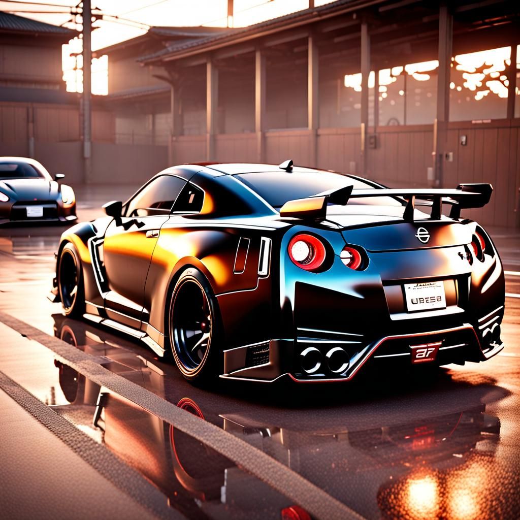 Nissan GT-R R35 V - AI Generated Artwork - NightCafe Creator
