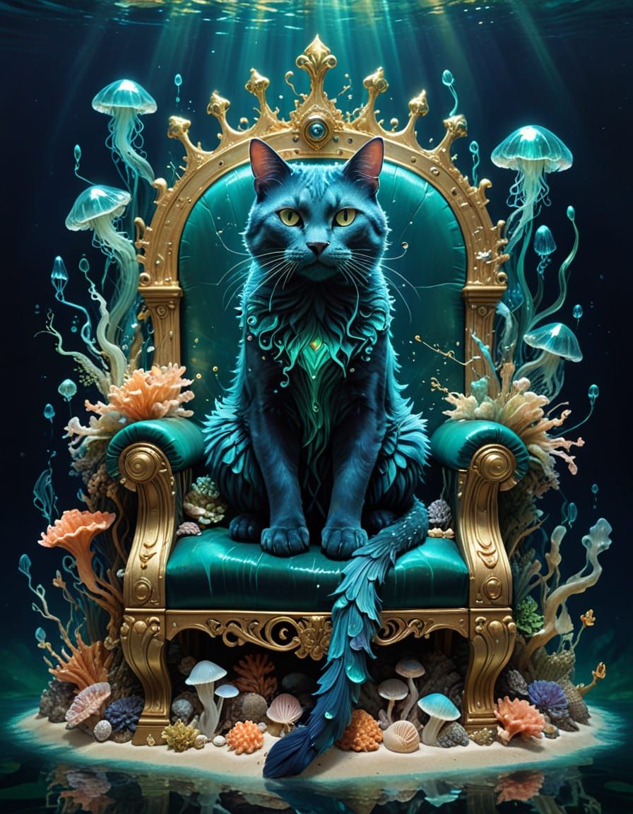 the feline underwater king - the feline underwater king