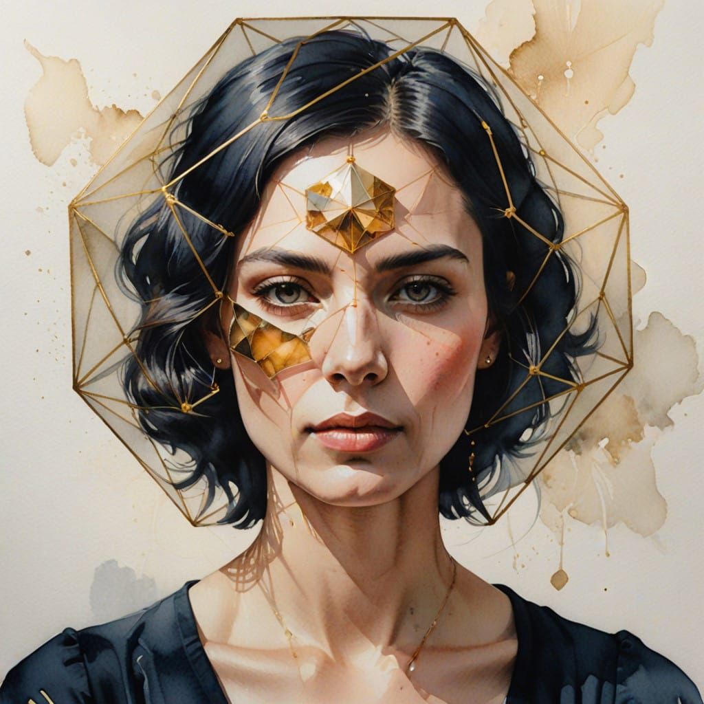 Portrait of a caged mind. - Portrait of a caged mind.