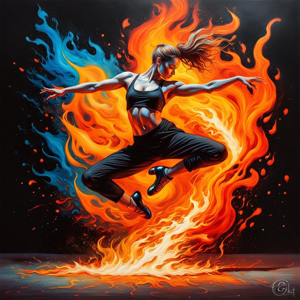dance of fire - AI Generated Artwork - NightCafe Creator