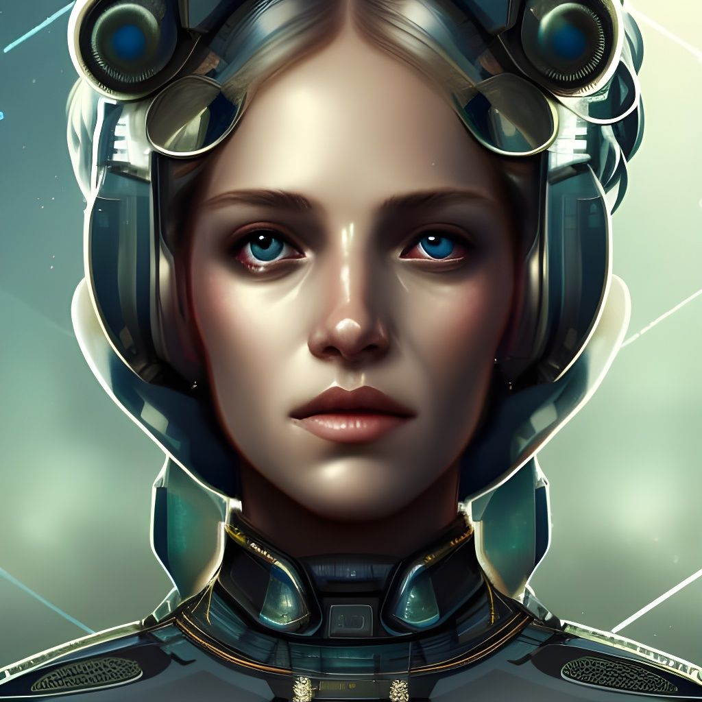 - Retro Female Cyborg 4 - - AI Generated Artwork - NightCafe Creator