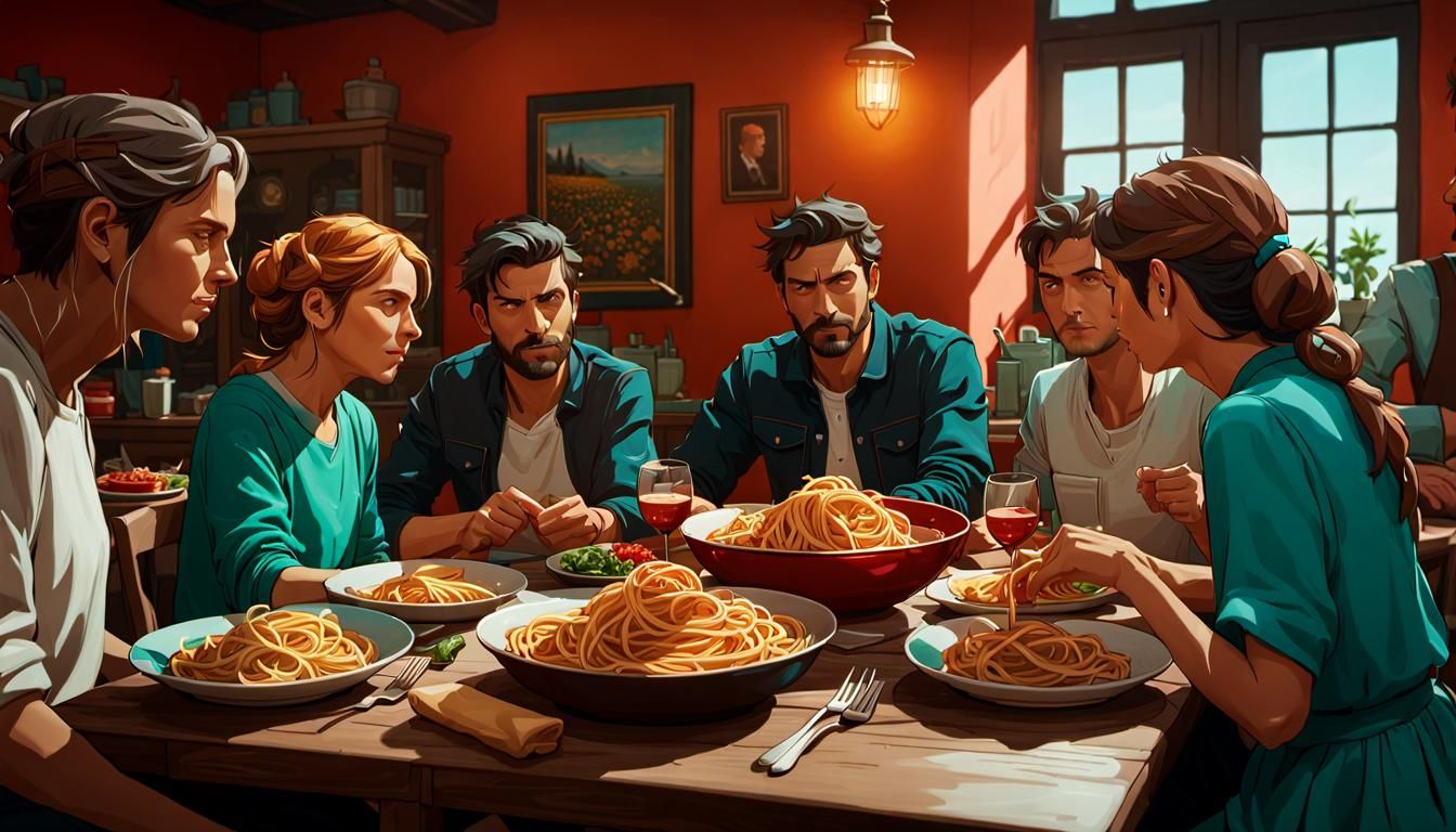 Spaghetti - AI Generated Artwork - NightCafe Creator