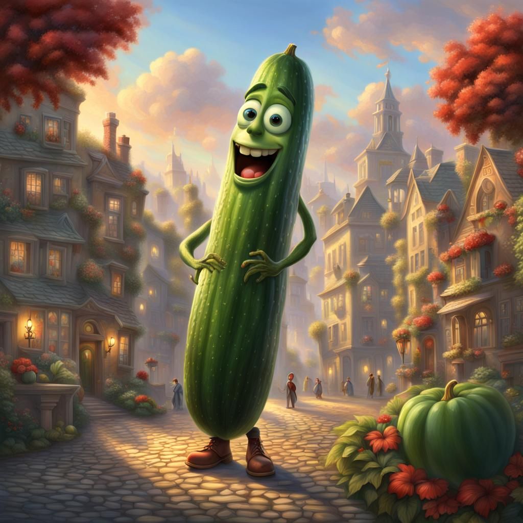 Cute As A Cucumber #1 - AI Generated Artwork - NightCafe Creator