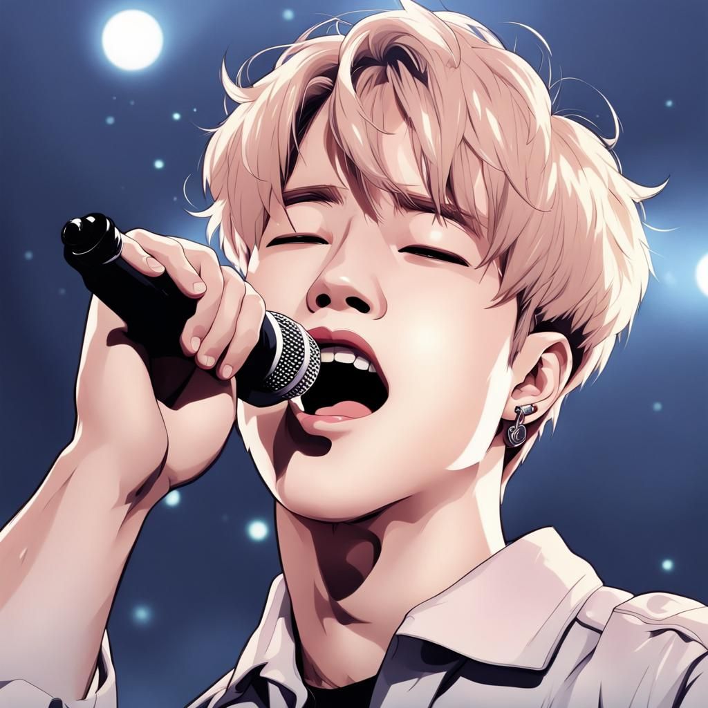 Cartoonized singer - AI Generated Artwork - NightCafe Creator