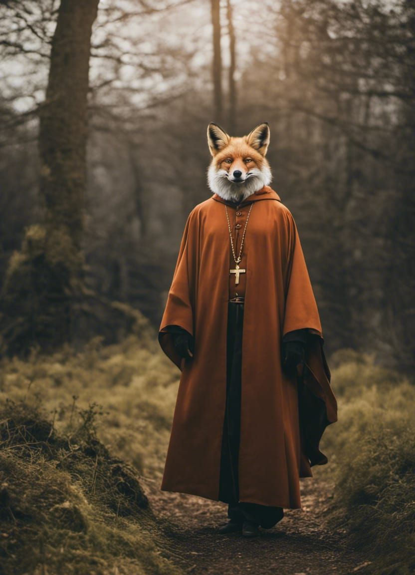 fox priest - AI Generated Artwork - NightCafe Creator