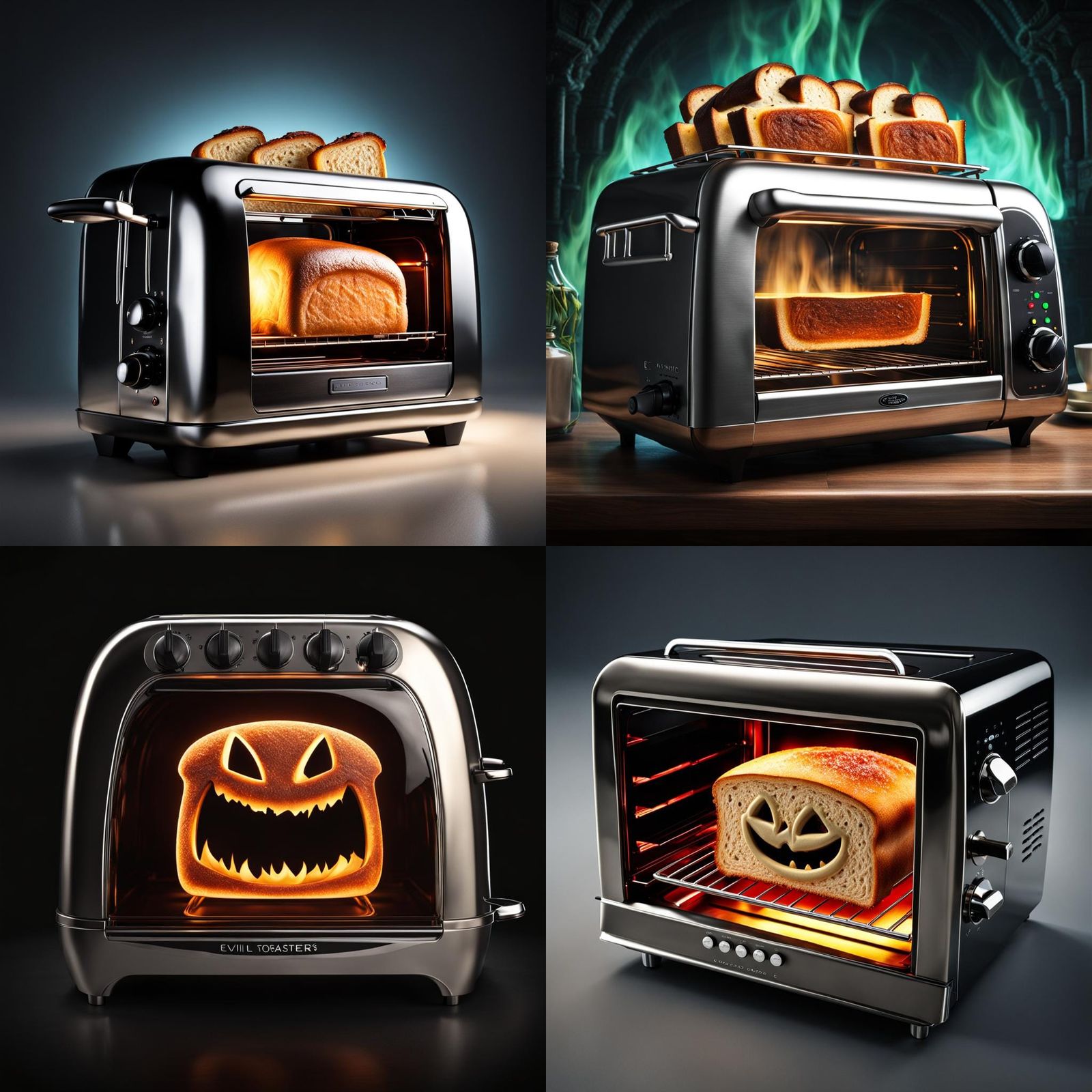 Evil toaster - AI Generated Artwork - NightCafe Creator