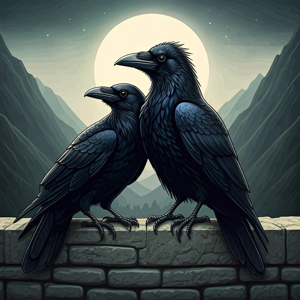 A rook and a raven - A rook and a raven