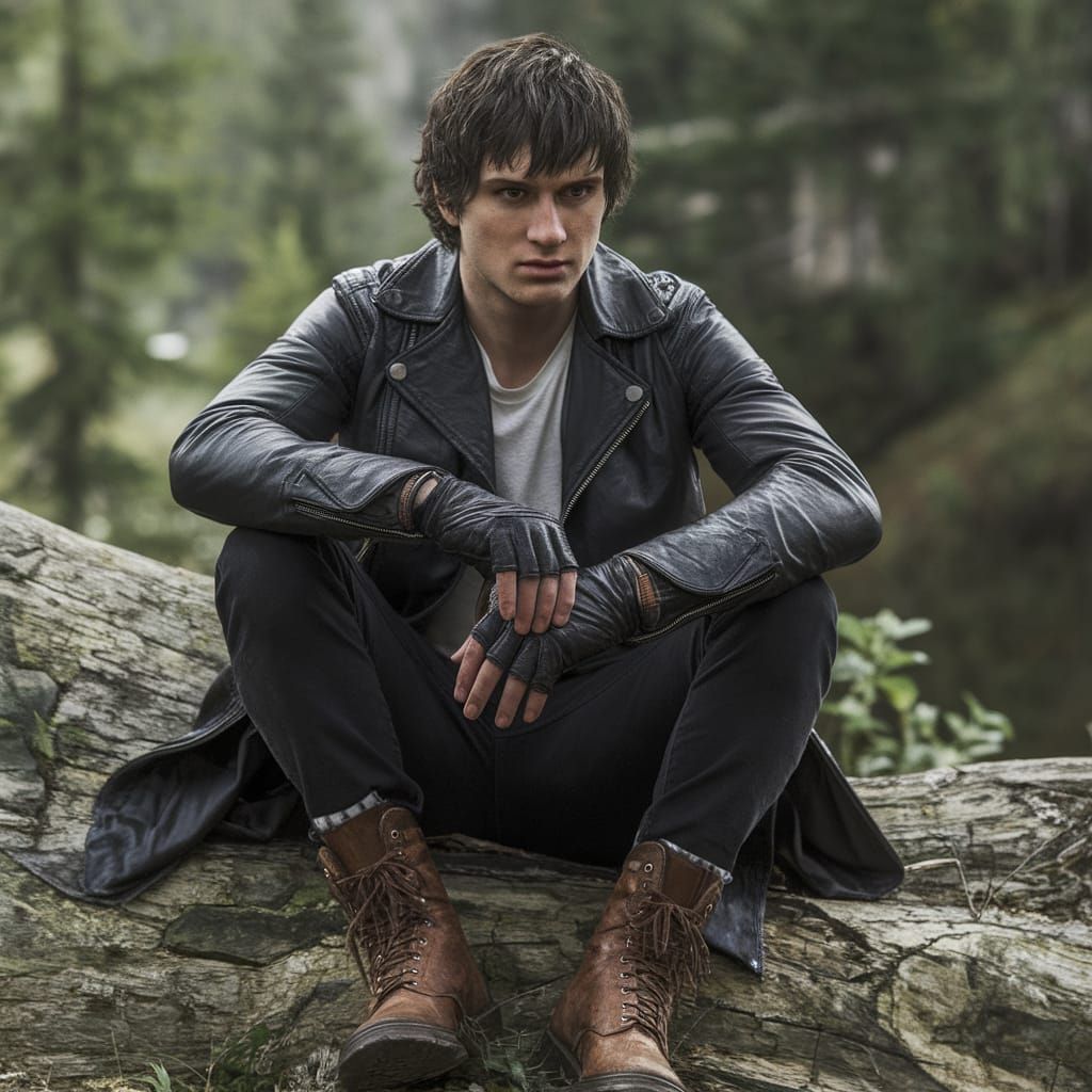 Percy Jackson in Leather Armor - AI Art